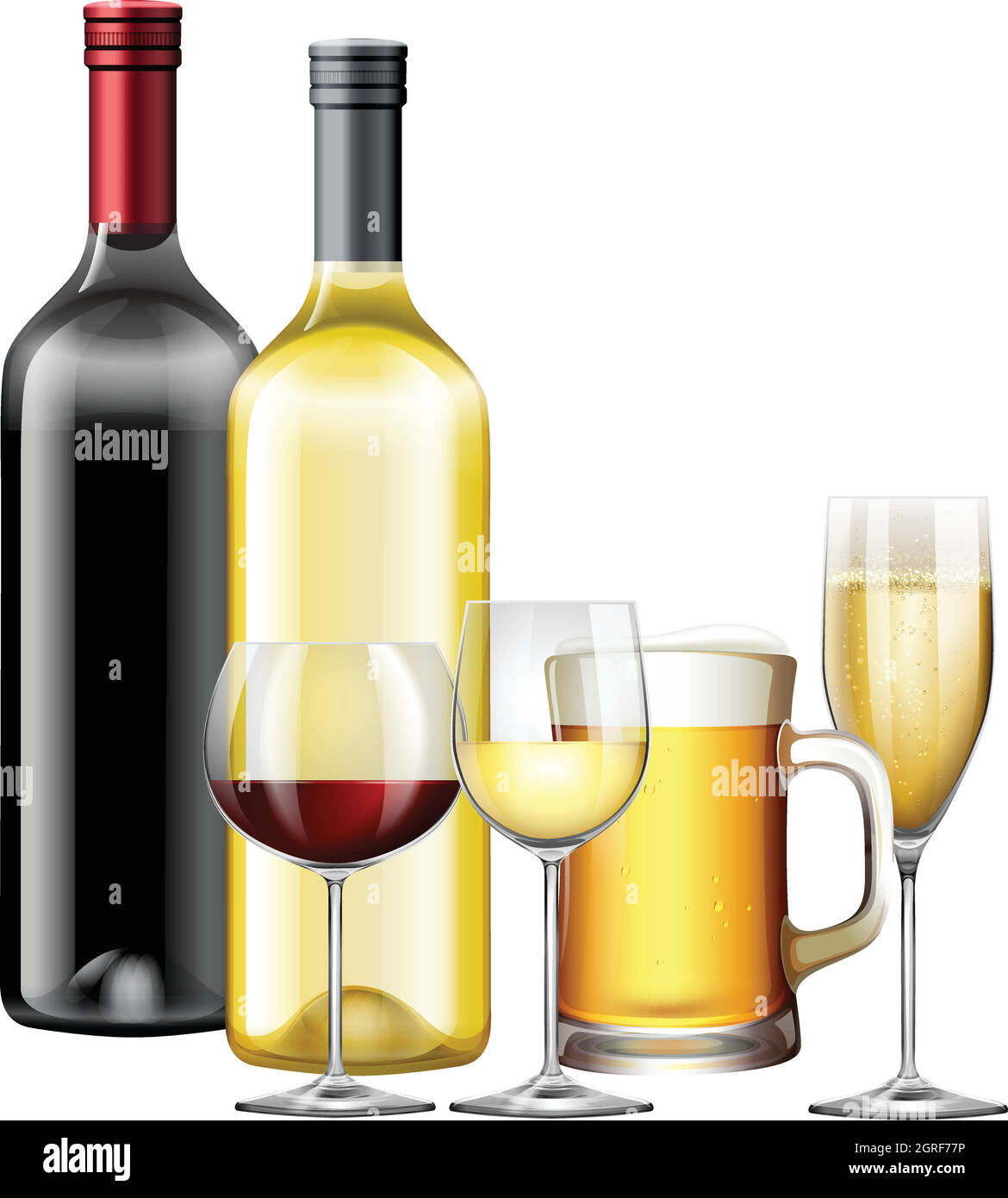 Alcoholic beverage drawing hi-res stock photography and images - Alamy