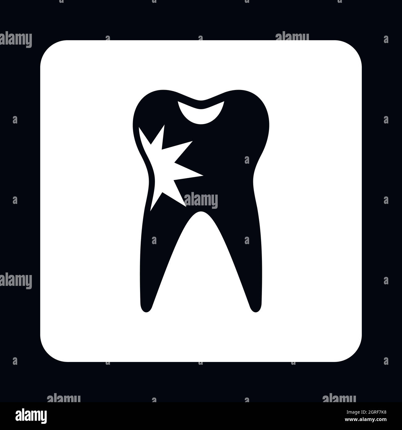 Human tooth with caries icon, simple style Stock Vector Image & Art - Alamy