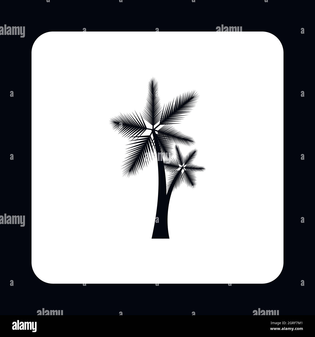 Tall palm trees icon, simple style Stock Vector Image & Art - Alamy