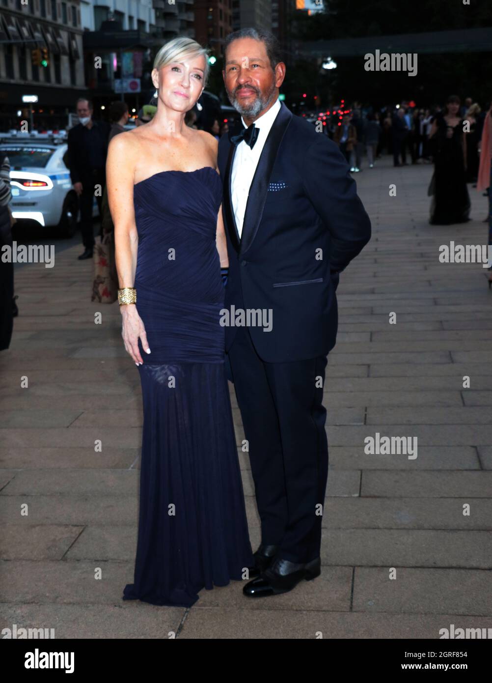 NEW YORK, NY - SEPTEMBER 30: Hilary Quinlan, Bryant Gumbel at the New ...