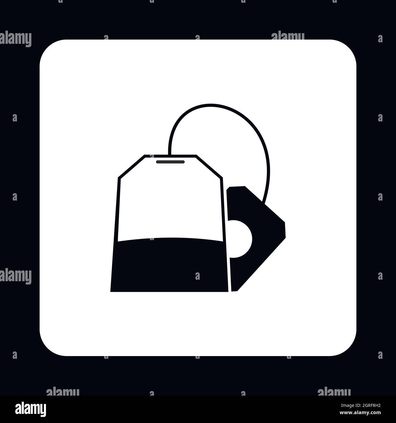 Tea bag icon, simple style Stock Vector Image & Art - Alamy