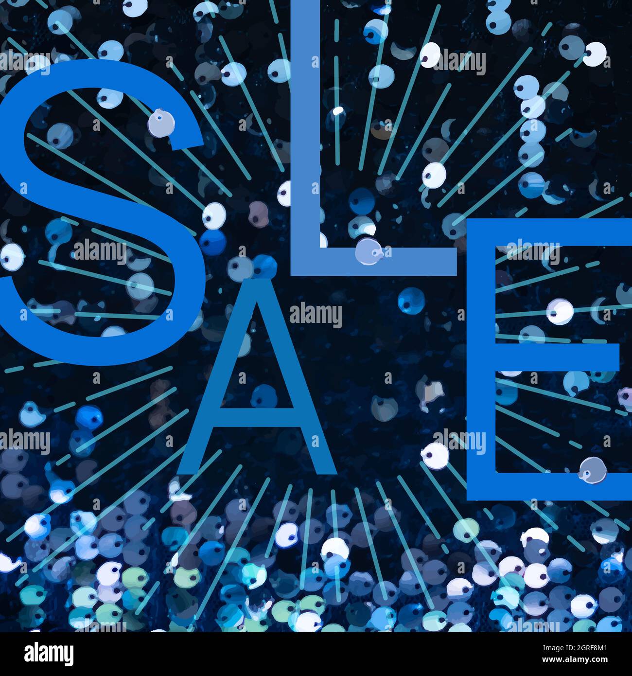 Sale blue banner square composition template design Social media ...