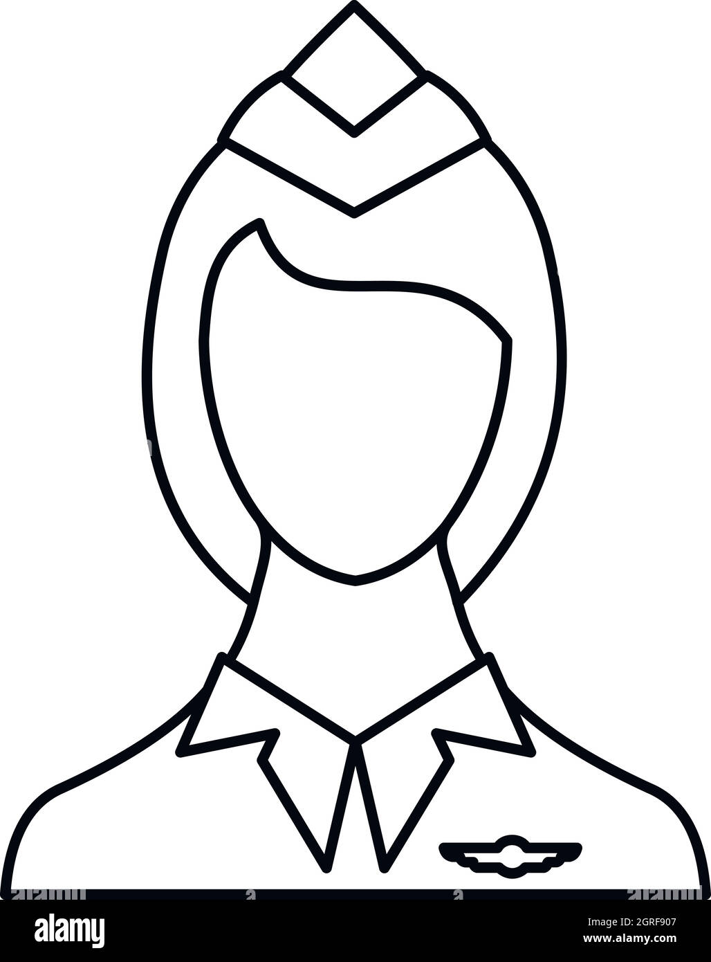 Crew people icon outline Stock Vector Images - Alamy