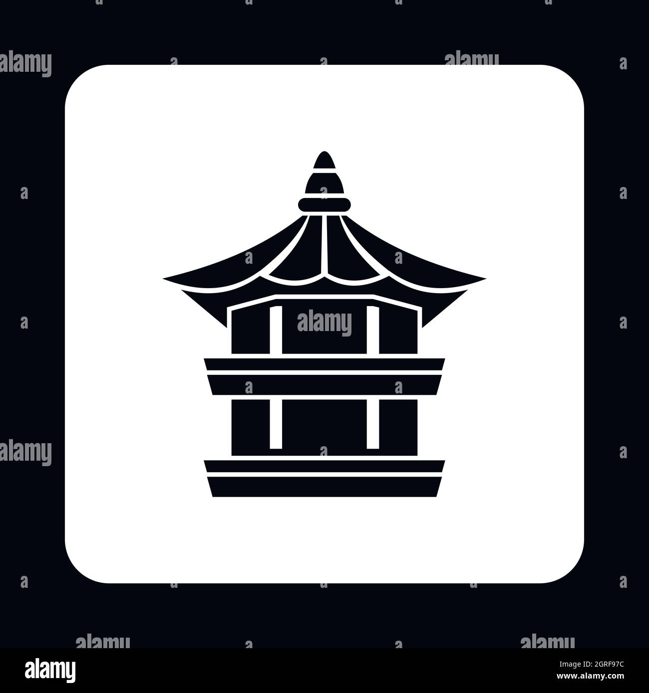 Temple icon, simple style Stock Vector Image & Art - Alamy