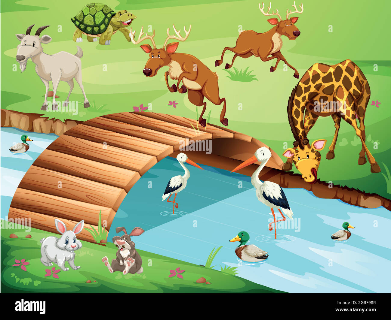 Wild beautiful art nature Stock Vector Images - Alamy
