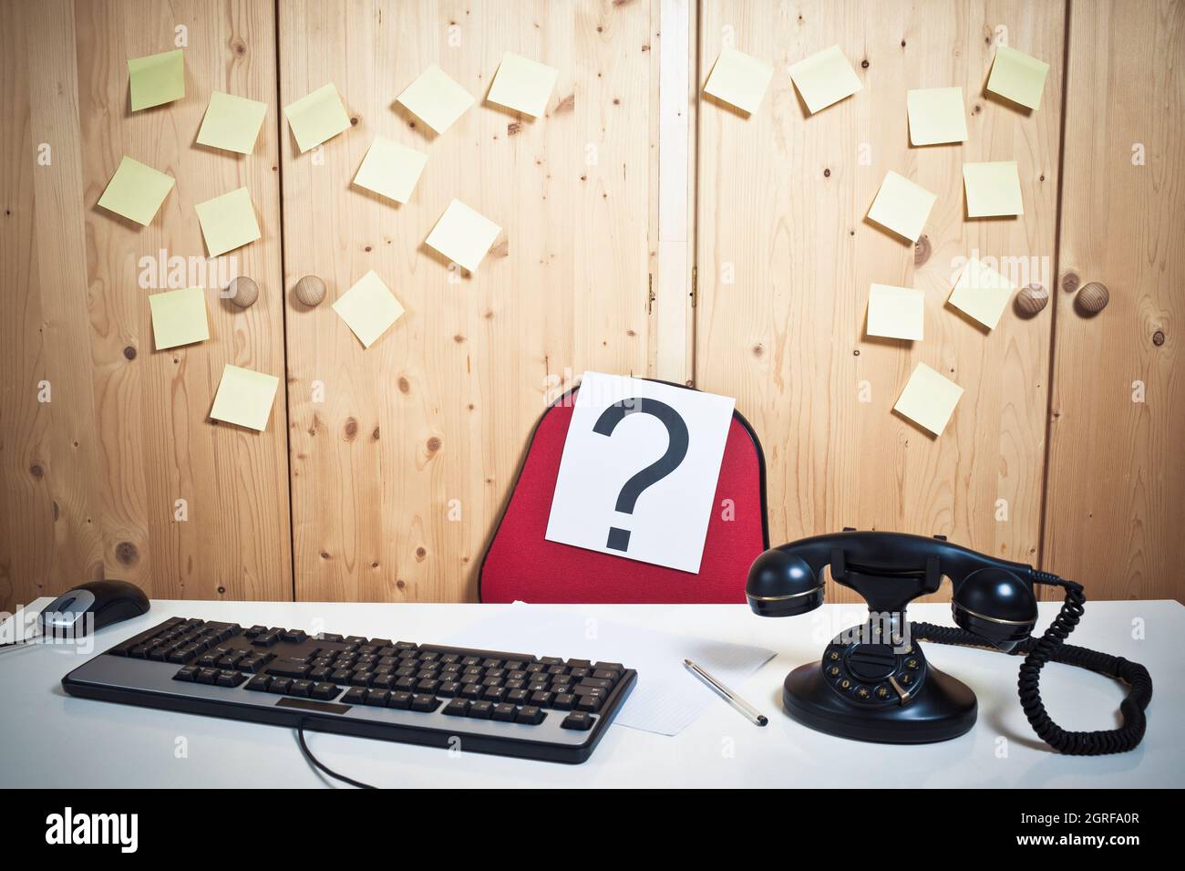 Job interview question mark hi-res stock photography and images - Alamy