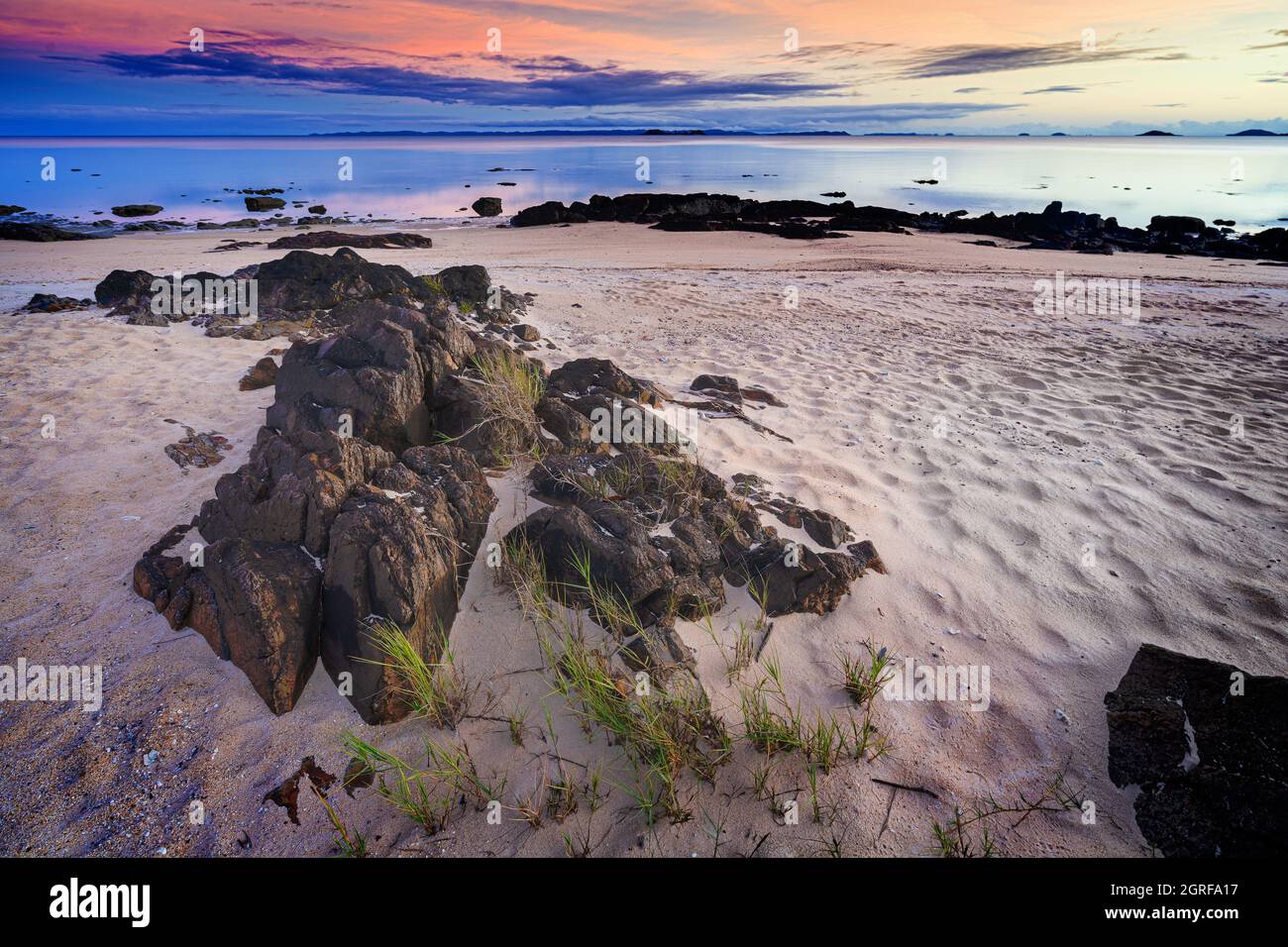 Alau Beach in early morning light, Alau Beach Campground, Umagico, Cape ...