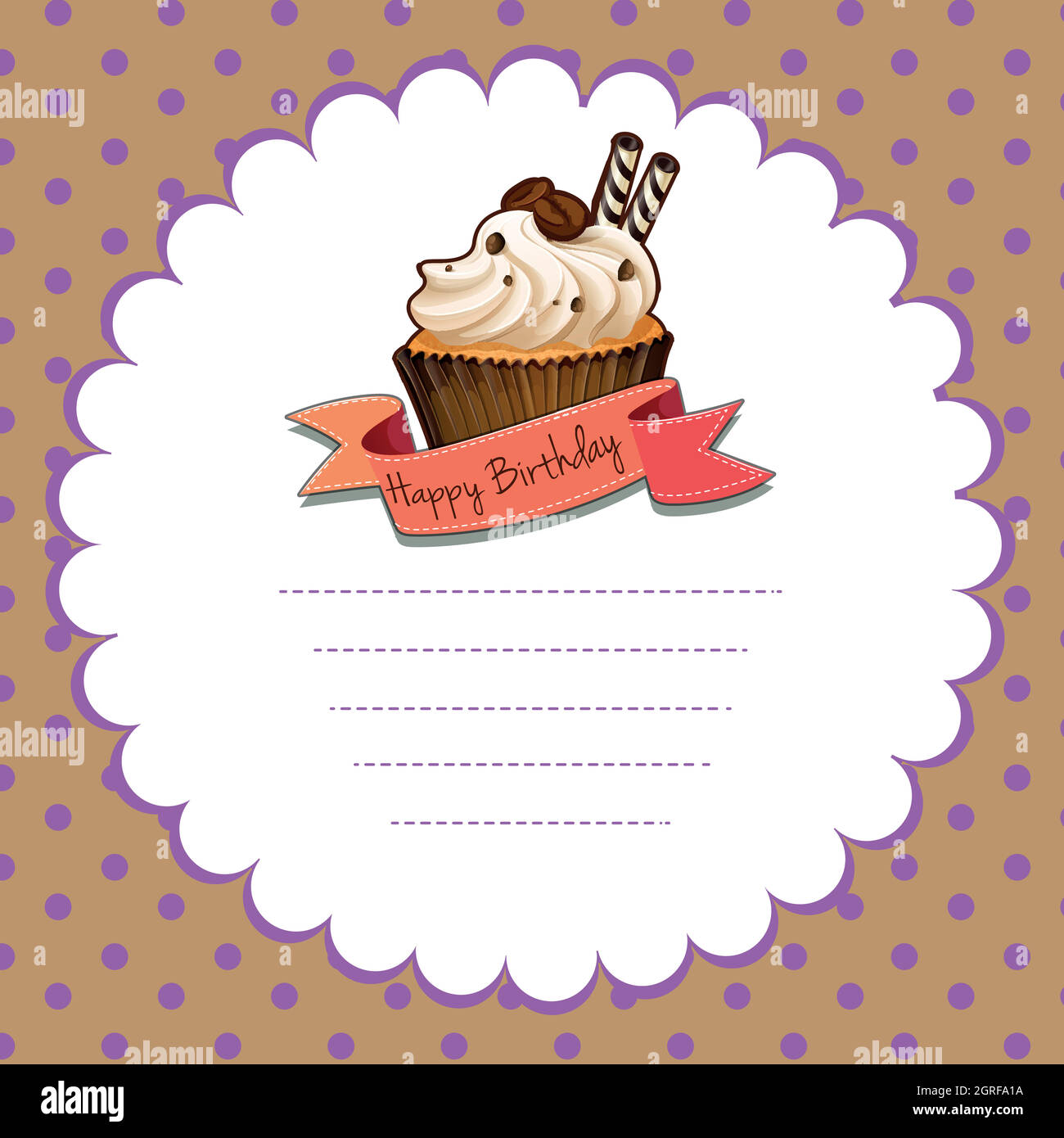 Cupcake Card Template