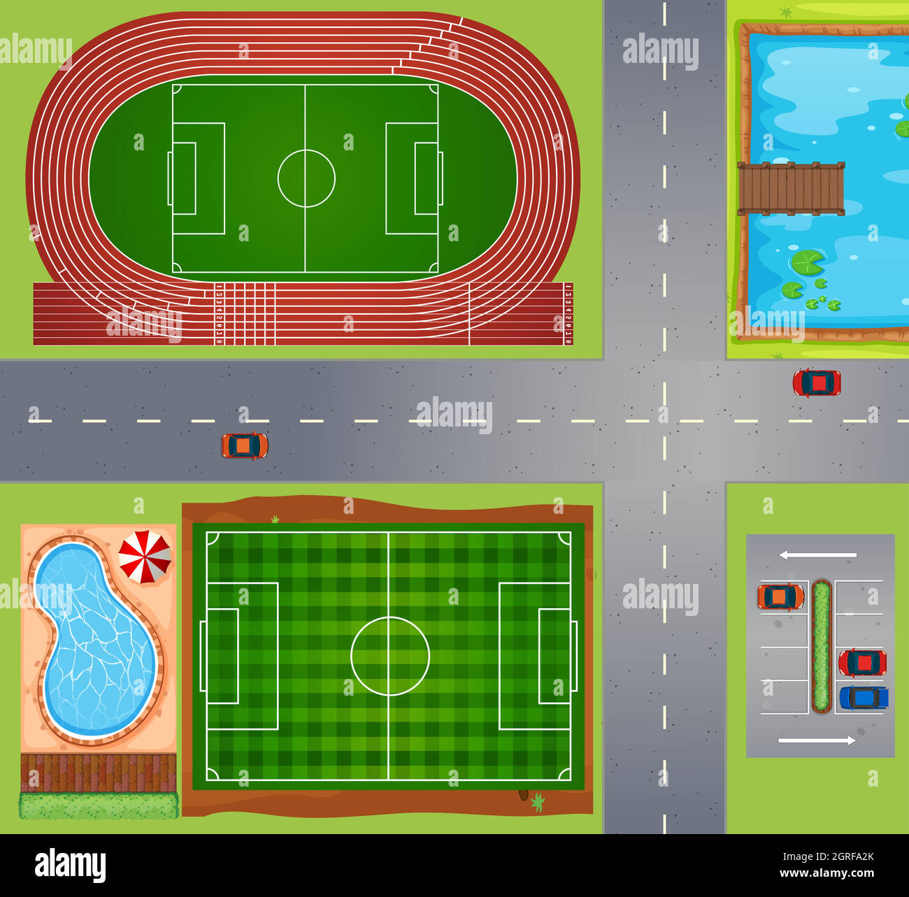 Over courts Stock Vector Images - Alamy