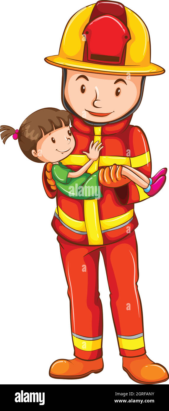 Fireman drawing hi-res stock photography and images - Alamy