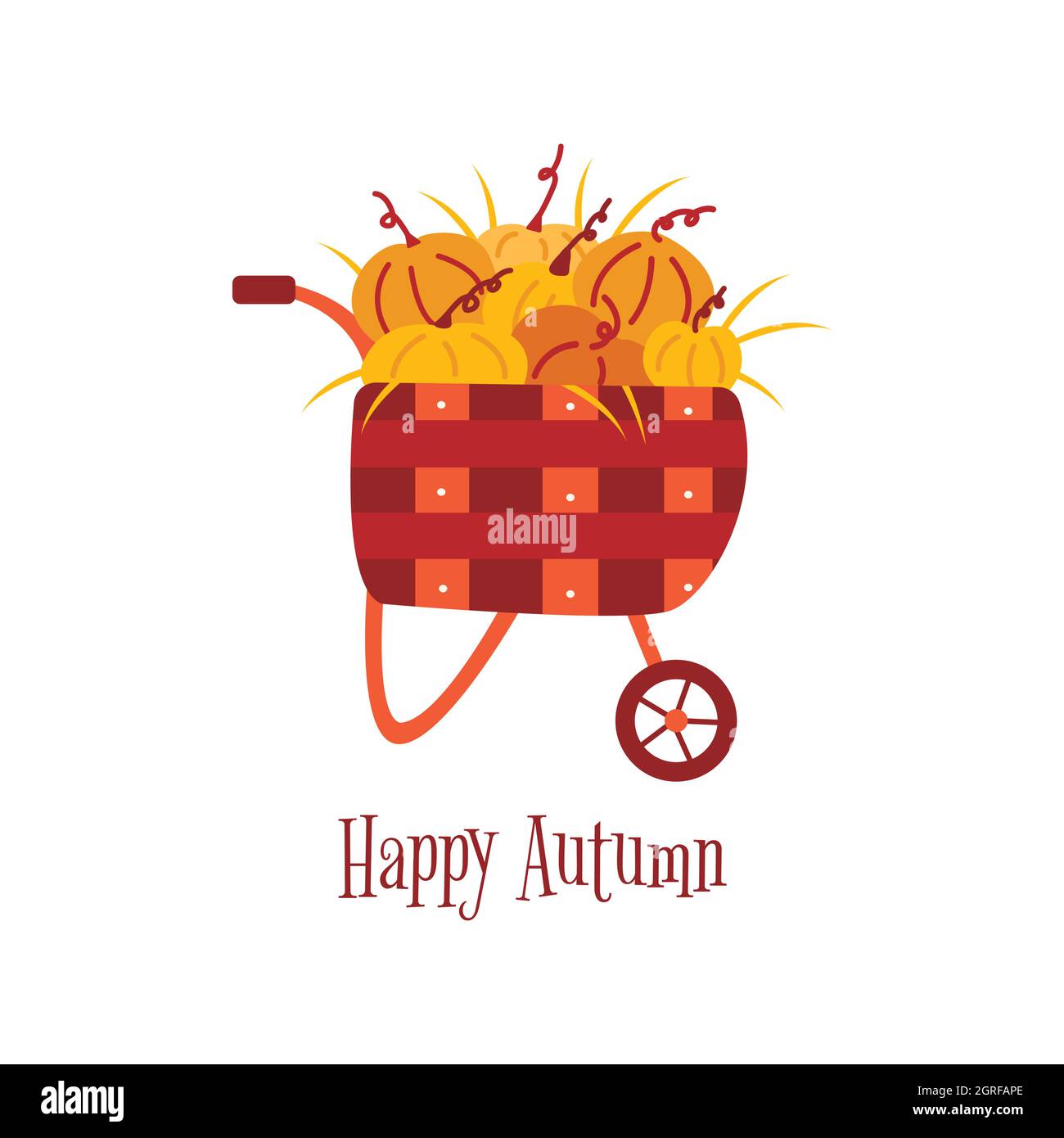 Wagon pumpkin Stock Vector Images - Alamy