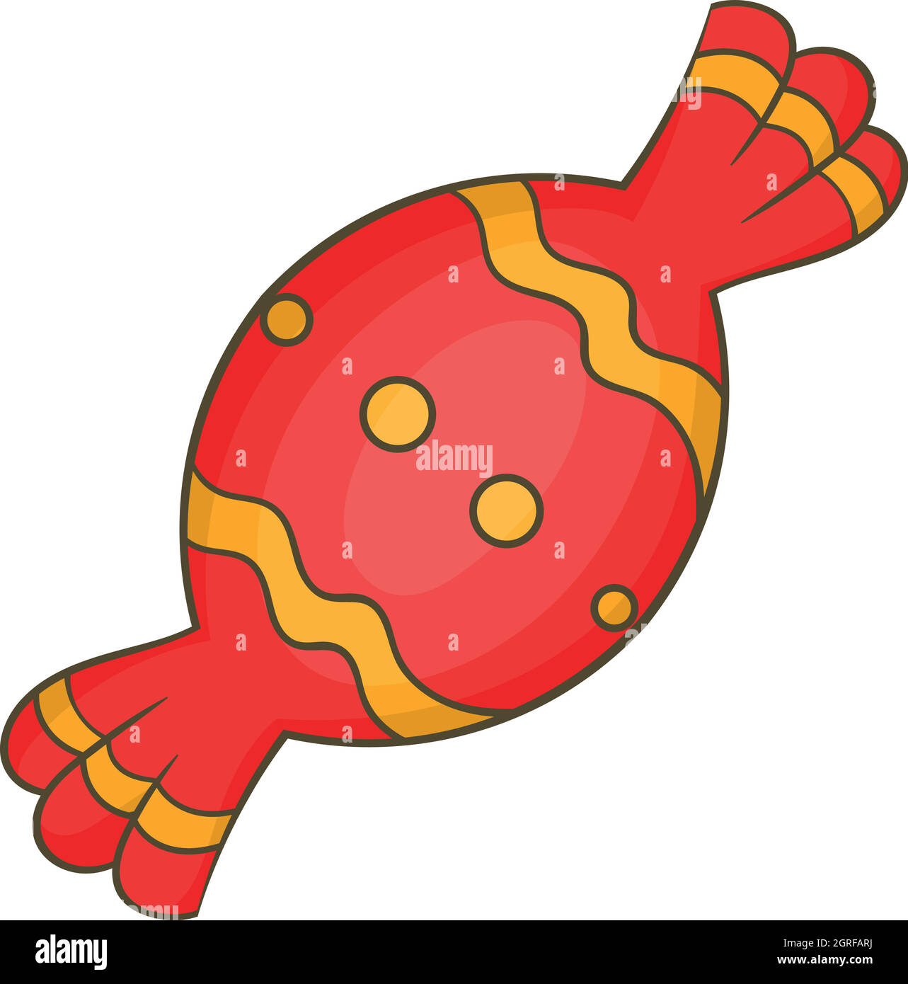 Lollipop candy cartoon illustration Stock Vector Images - Alamy