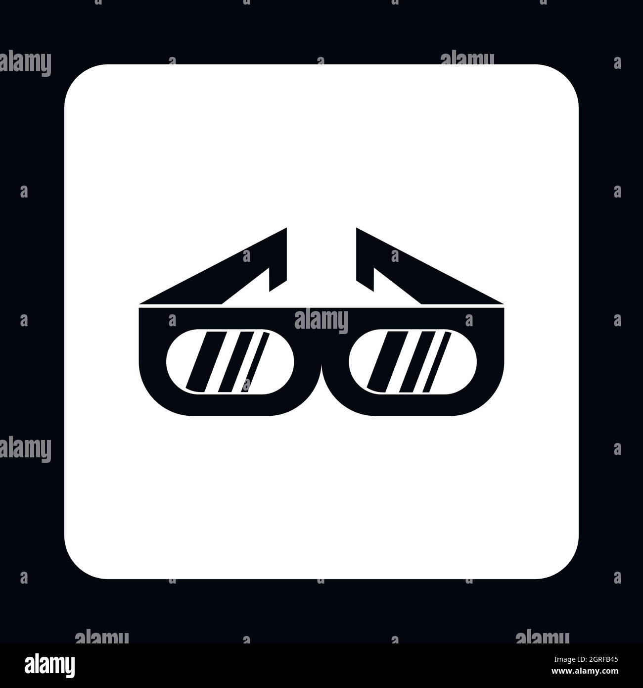 Glasses isolated side Stock Vector Images - Alamy
