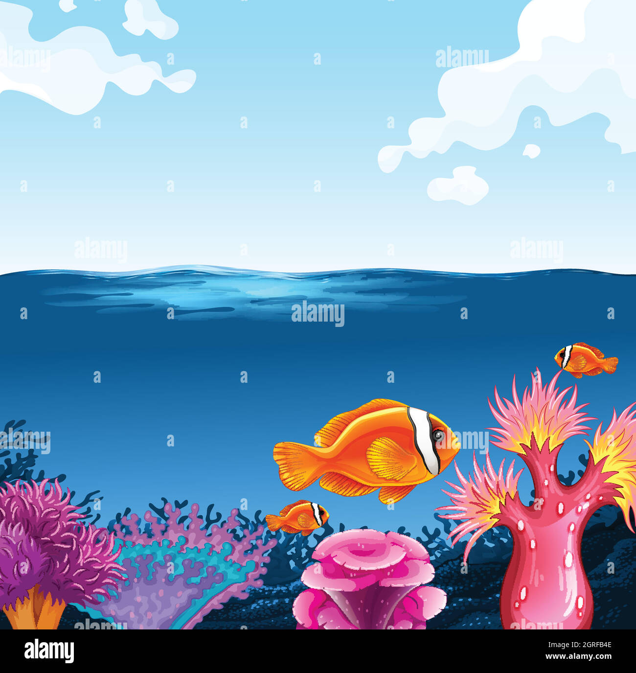 Wild beach swimming in ocean Stock Vector Images - Alamy