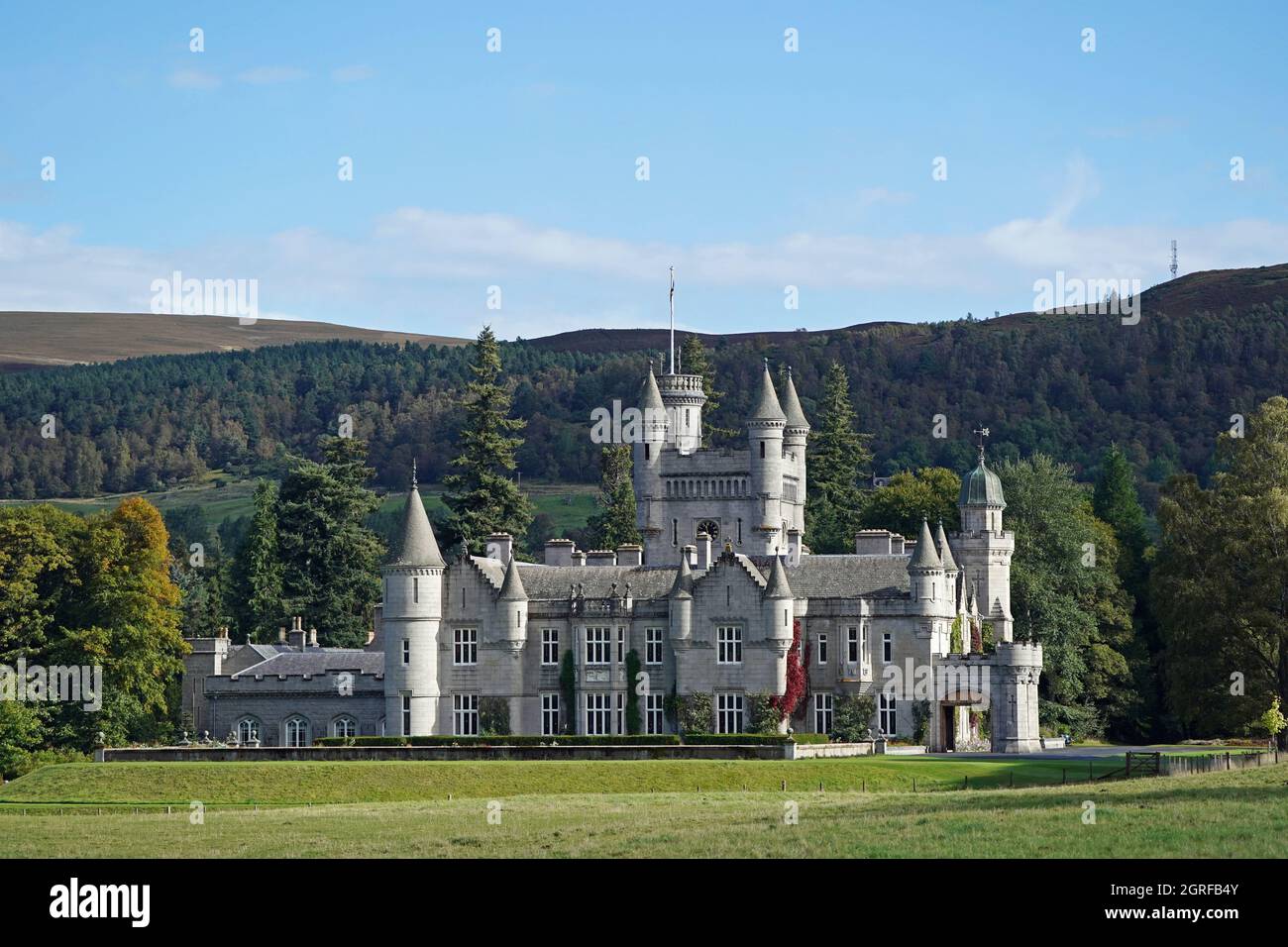 A general view of Balmoral Castle, which is one of the residences of ...