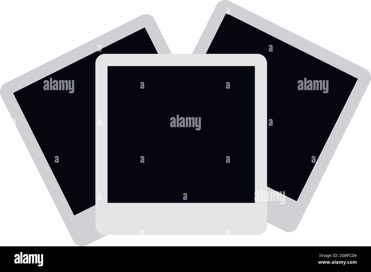 Flat blank icon square Stock Vector Images - Alamy