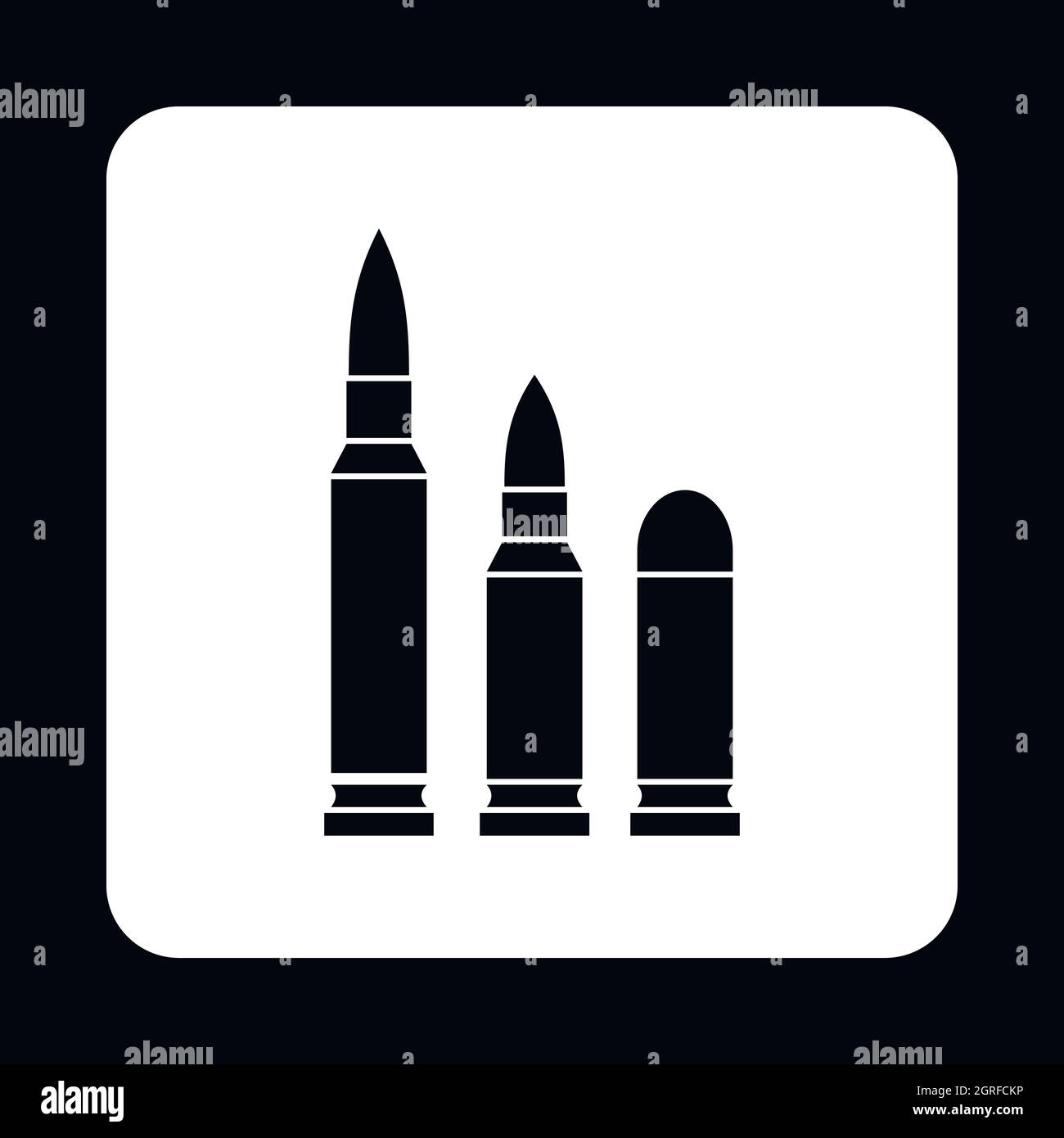 Bullets icon in simple style Stock Vector Image & Art - Alamy