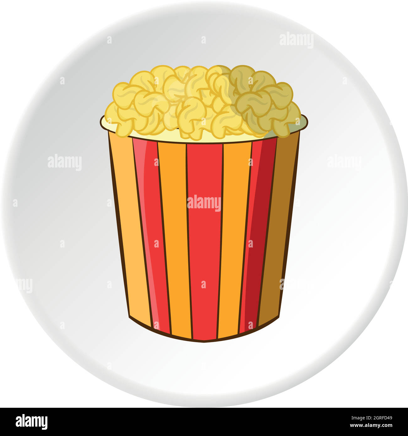 Popcorn icon, cartoon style Stock Vector Image & Art - Alamy