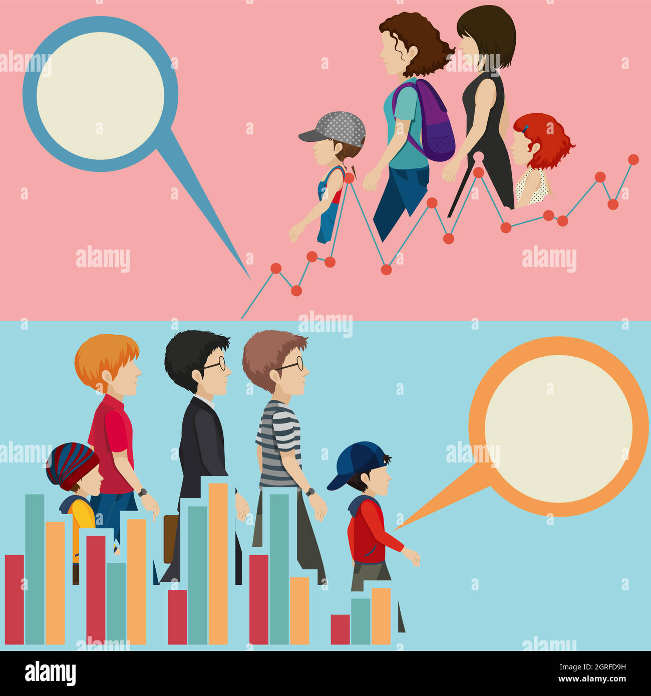 Teamwork faceless people Stock Vector Images - Alamy