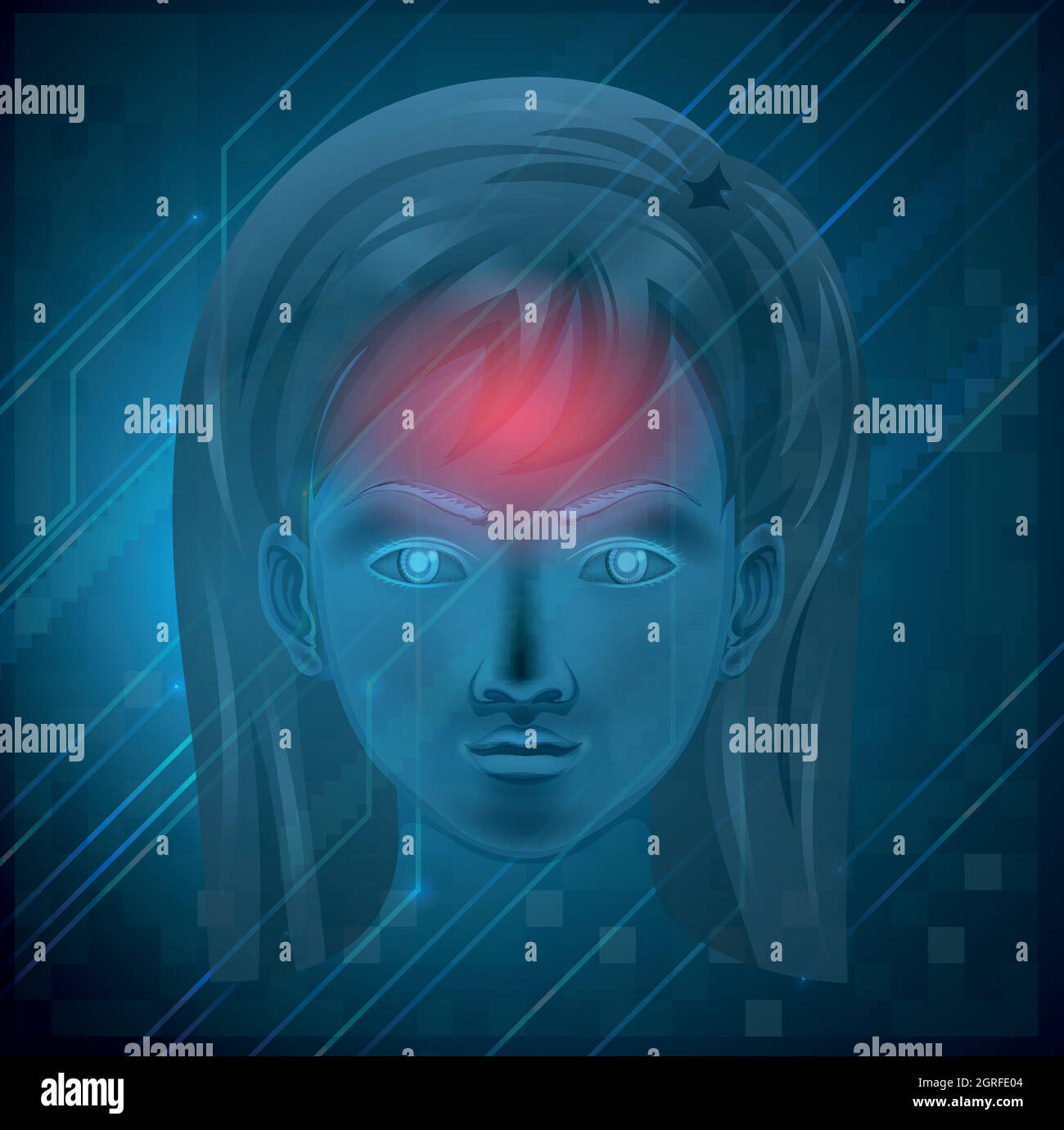 Parietal veins Stock Vector Images - Alamy