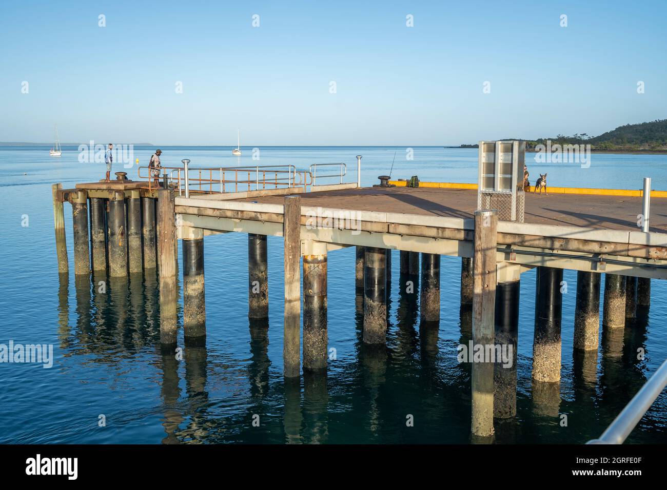 Seisia Jetty at Seisia Beach, Cape York Peninsula, Far North Queensland ...