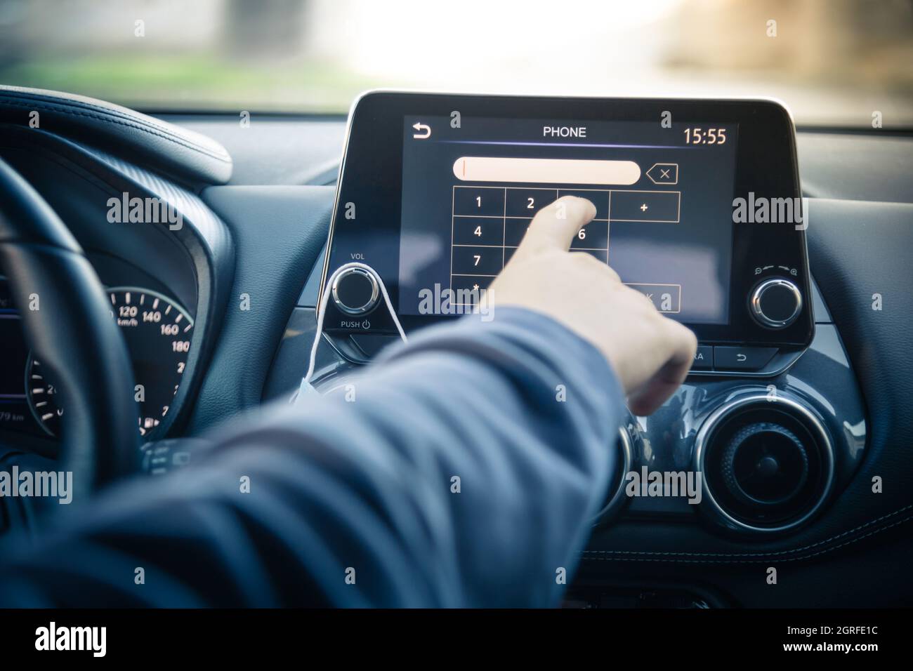 Car infotainment phone hi-res stock photography and images - Alamy