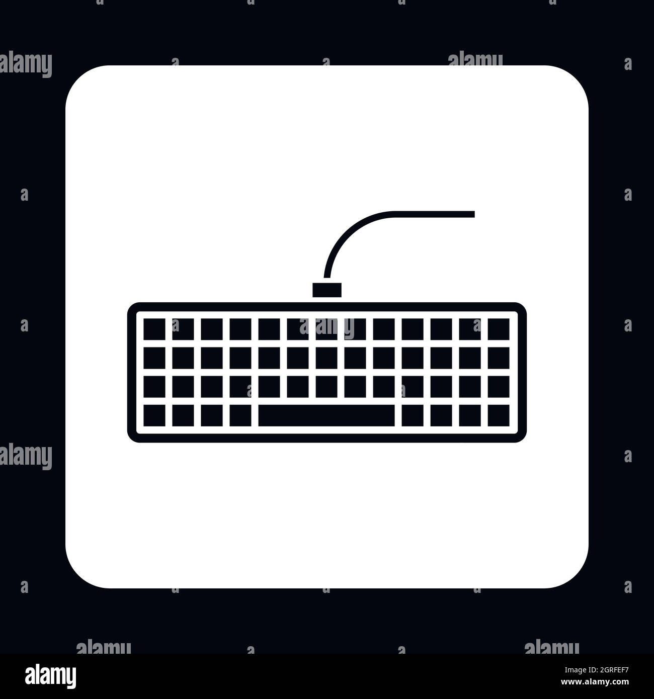 Keyboard icon, simple style Stock Vector Image & Art - Alamy