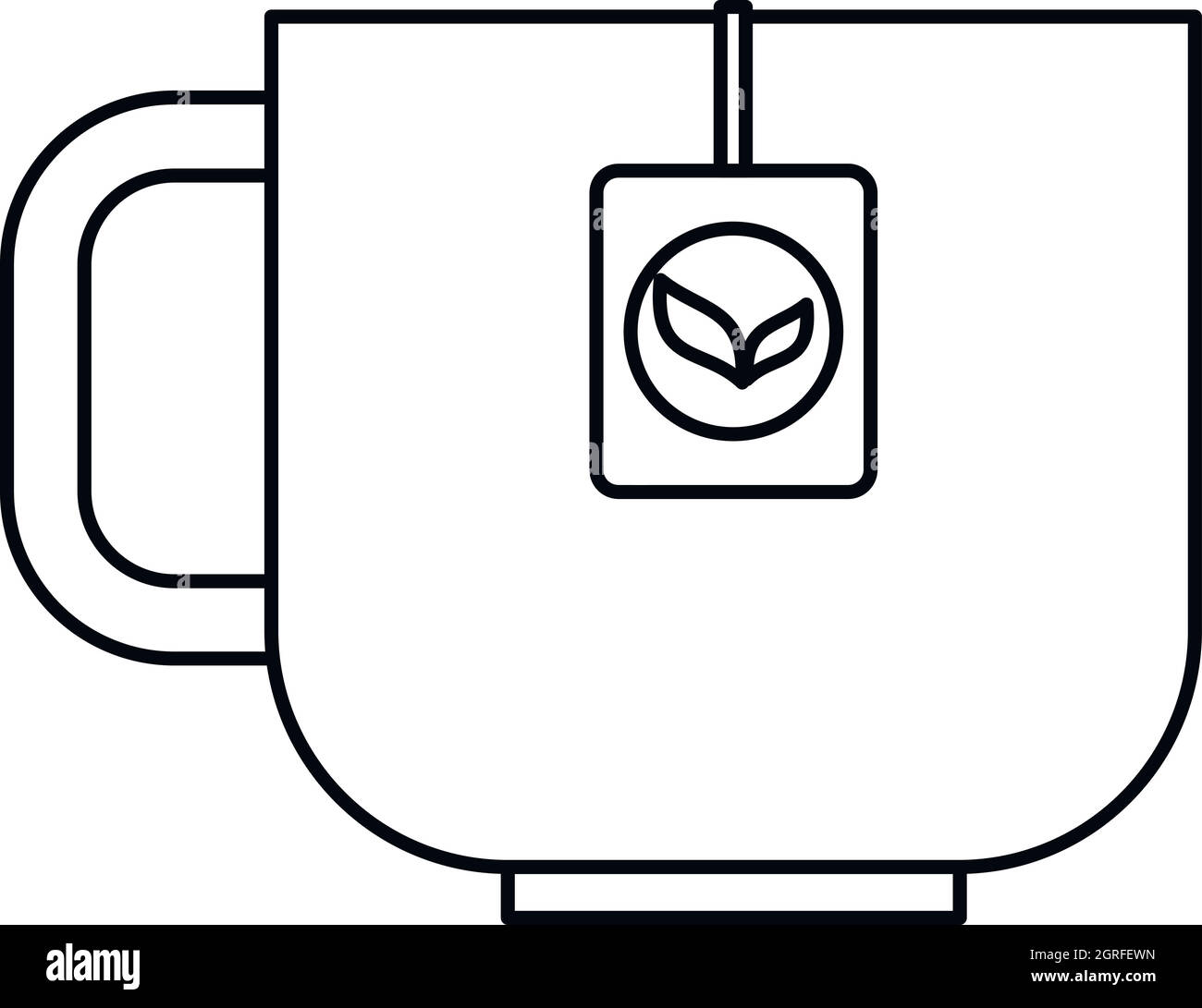 Cup of tea icon, outline style Stock Vector Image & Art - Alamy