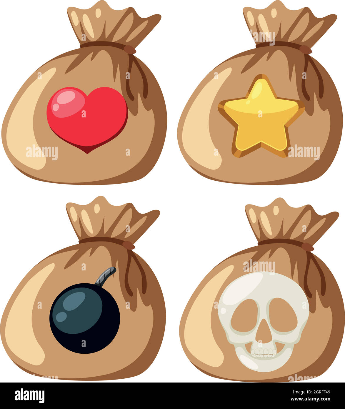 Set of game object Stock Vector Image & Art - Alamy