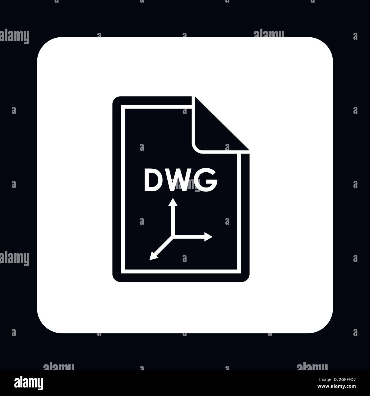 File DWG icon, simple style Stock Vector Image & Art - Alamy