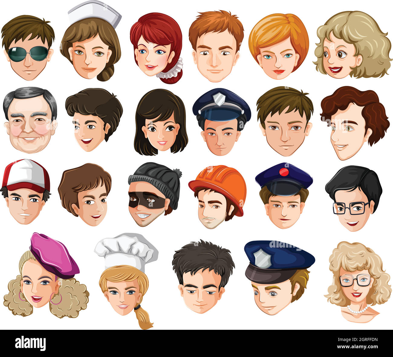 Group women girls different Stock Vector Images - Alamy