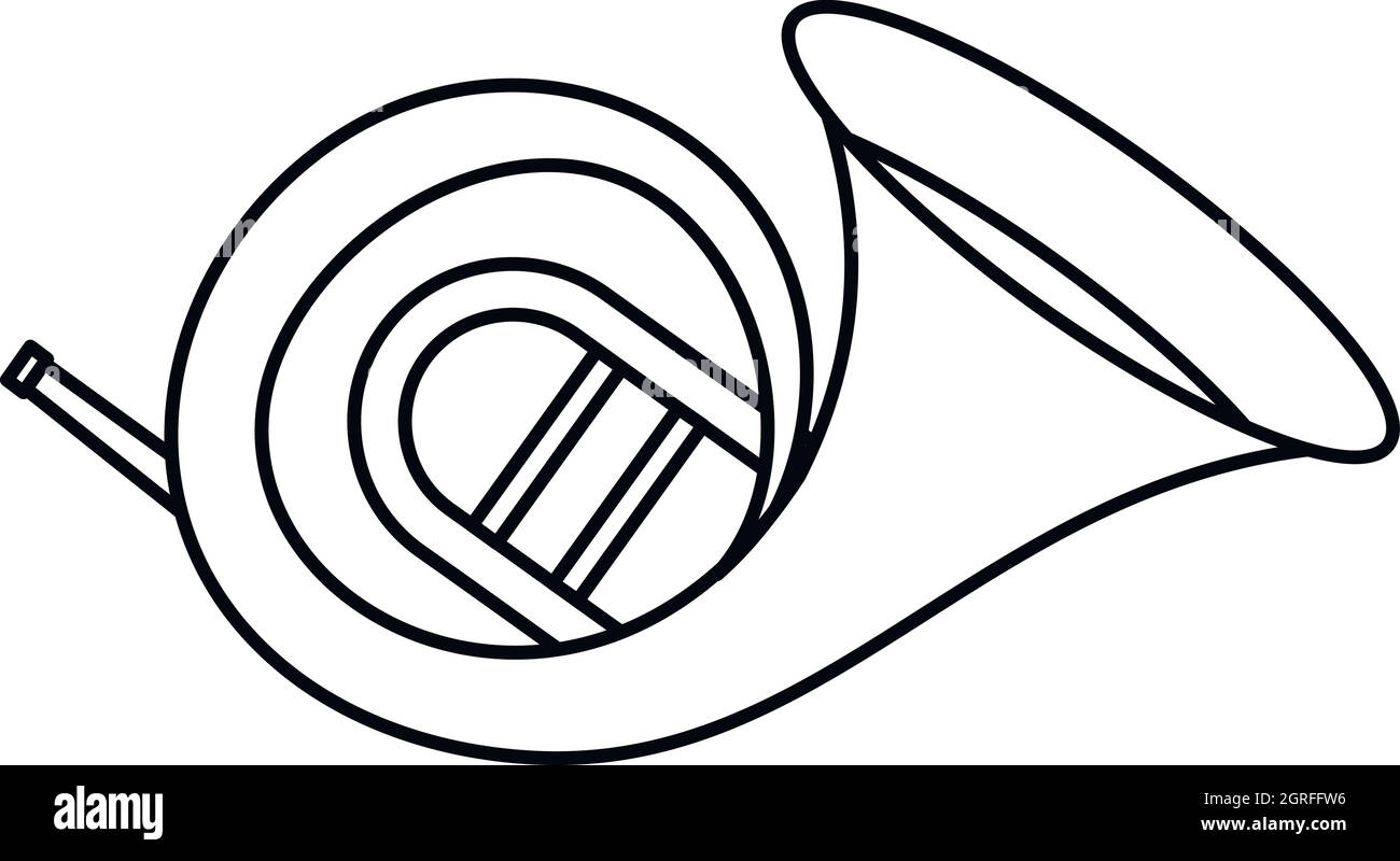 Trumpet outline Stock Vector Images - Alamy