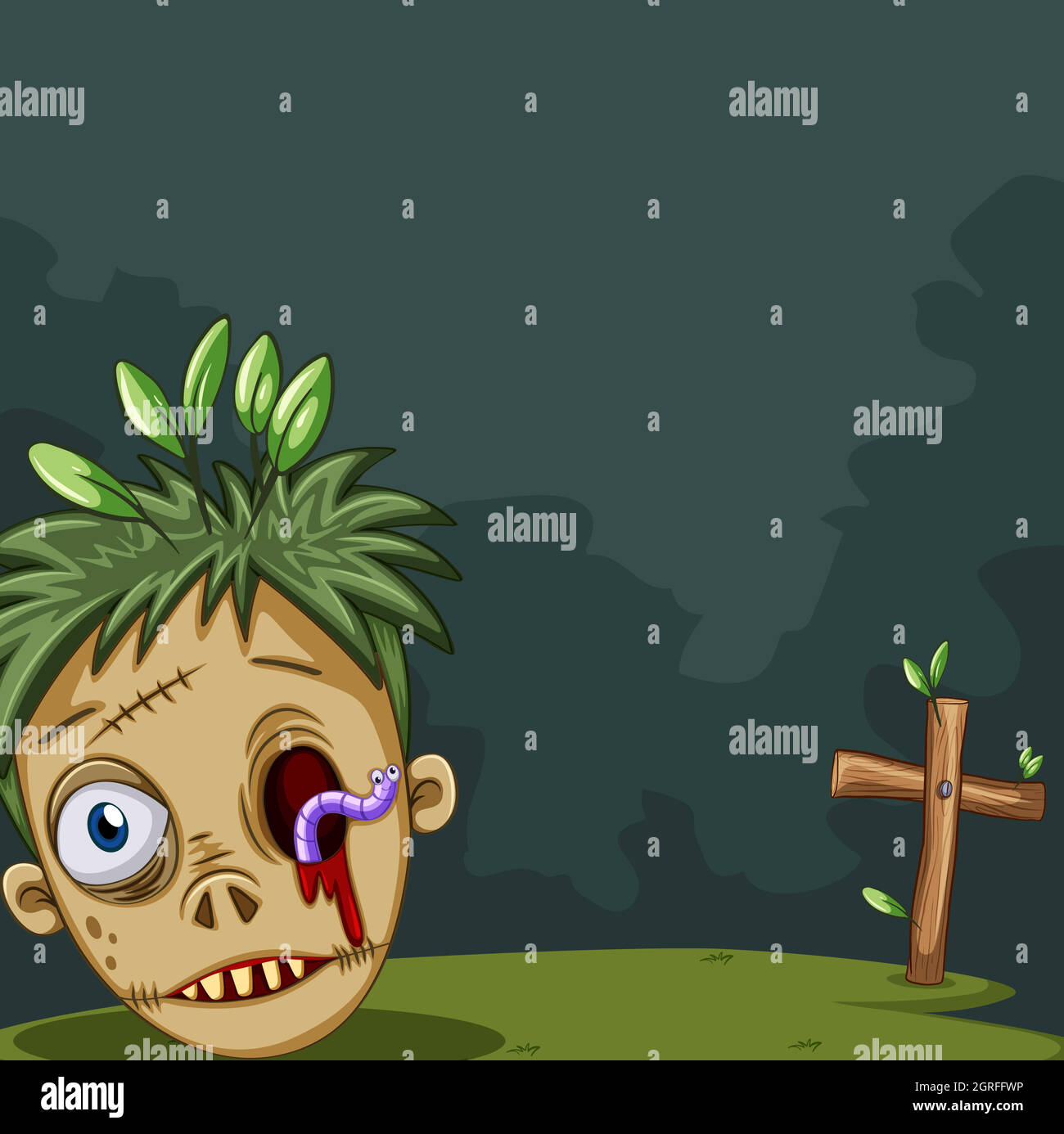 Ground and lawn Stock Vector Images - Alamy