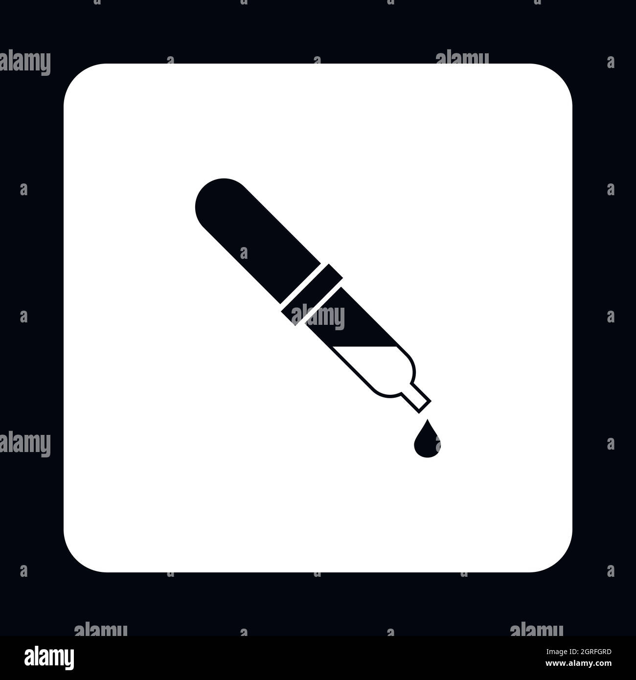 Pipette lab icon simple hi-res stock photography and images - Alamy