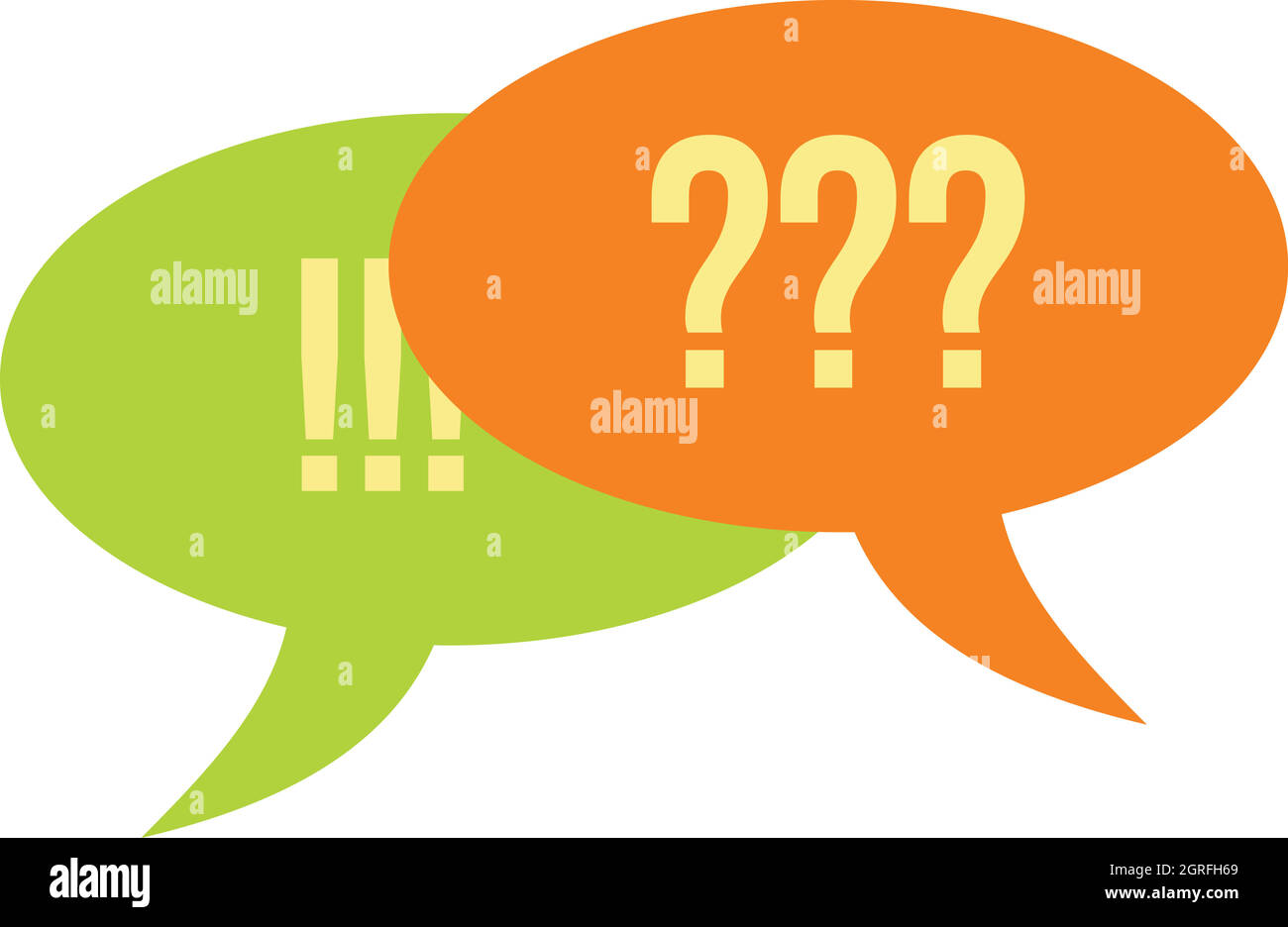 Bubble speech icon, flat style Stock Vector Image & Art - Alamy