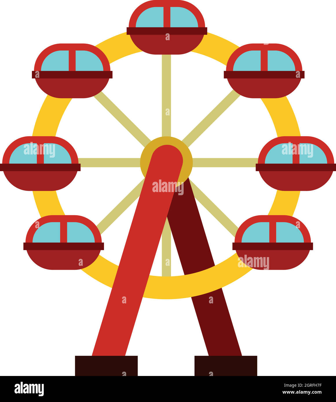Big wheel fun fair Stock Vector Images - Alamy