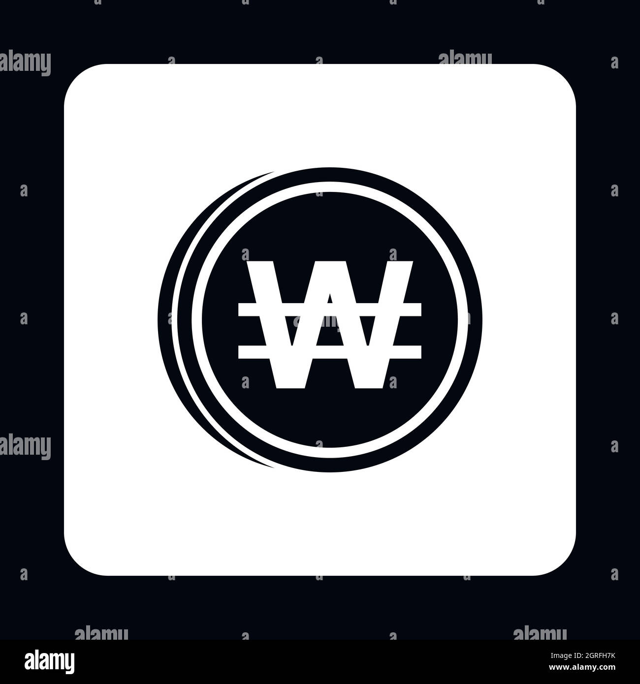 Won icon hi-res stock photography and images - Alamy