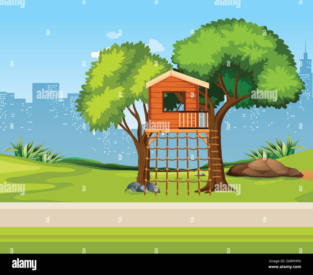 Flat drawing house in hi-res stock photography and images - Alamy