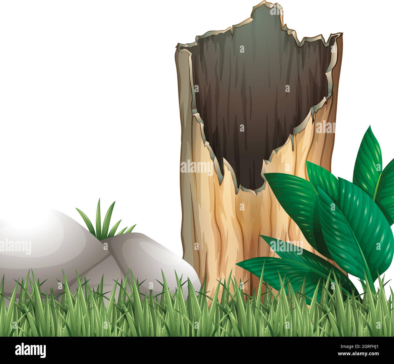 Log with hole Stock Vector Images - Alamy