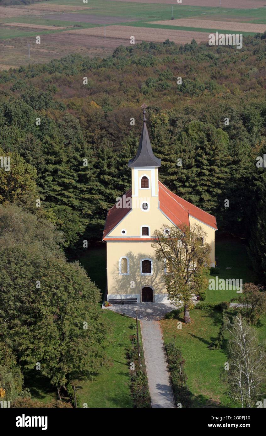 Church of St. John the Apostle and Evangelist in Cerje, Croatia Stock ...