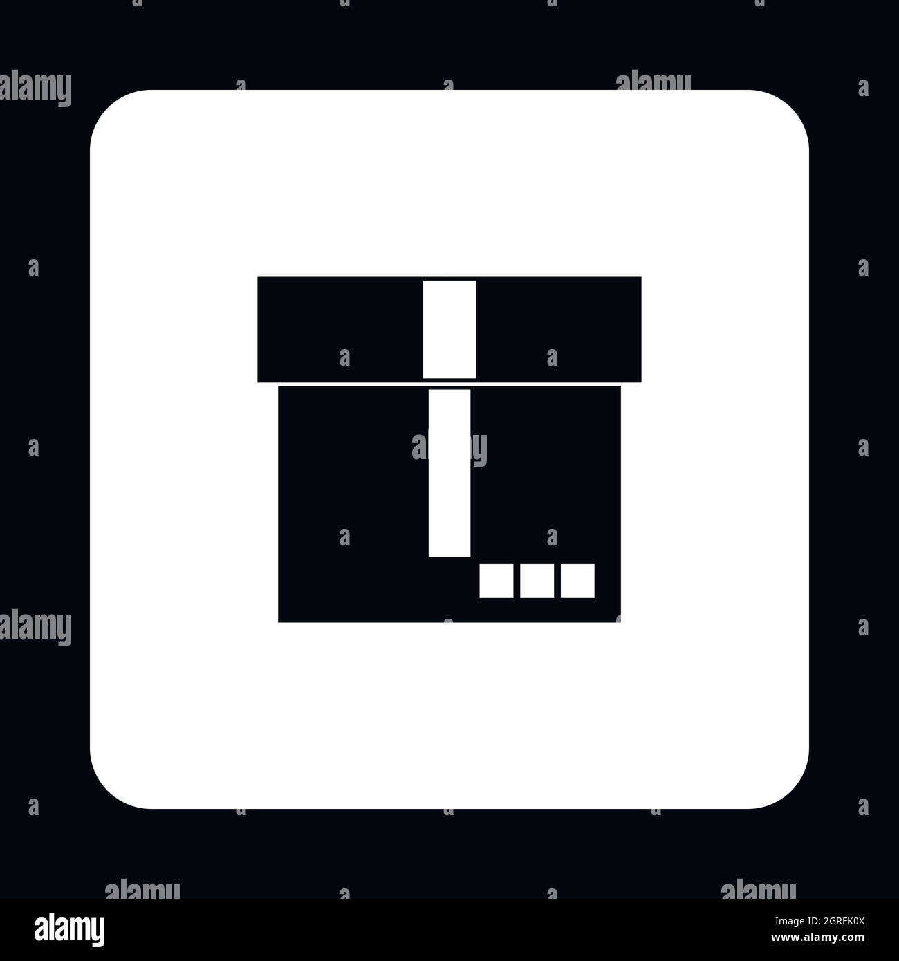 Cardboard box icon, simple style Stock Vector Image & Art - Alamy