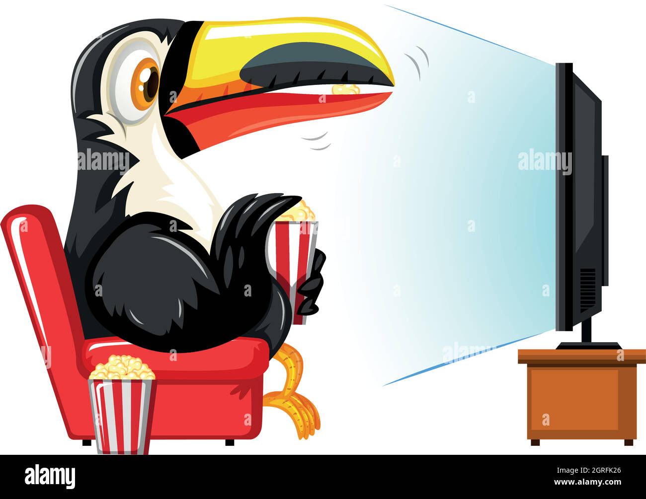 Television snack Stock Vector Images - Alamy