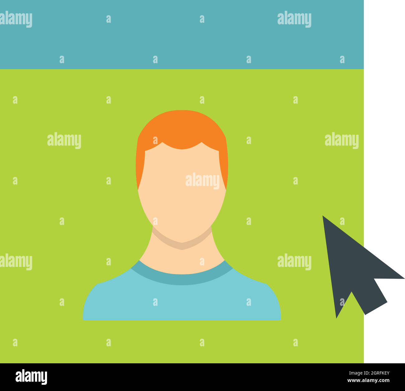 Male avatar in website icon, flat style Stock Vector Image & Art - Alamy