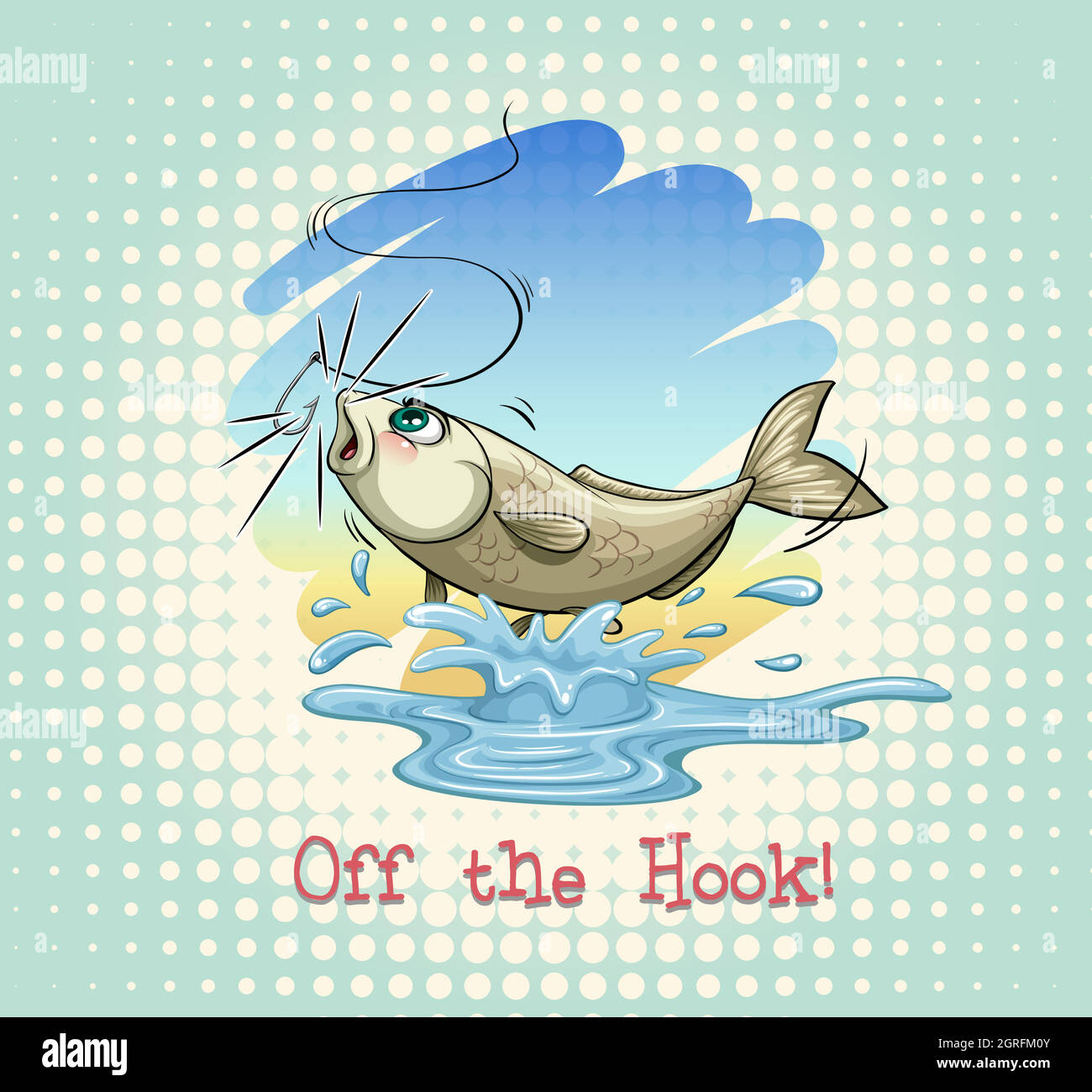 English Idiom Off The Hook Stock Vector Image Art Alamy English Idiom Off The Hook Stock Vector Image Art Alamy