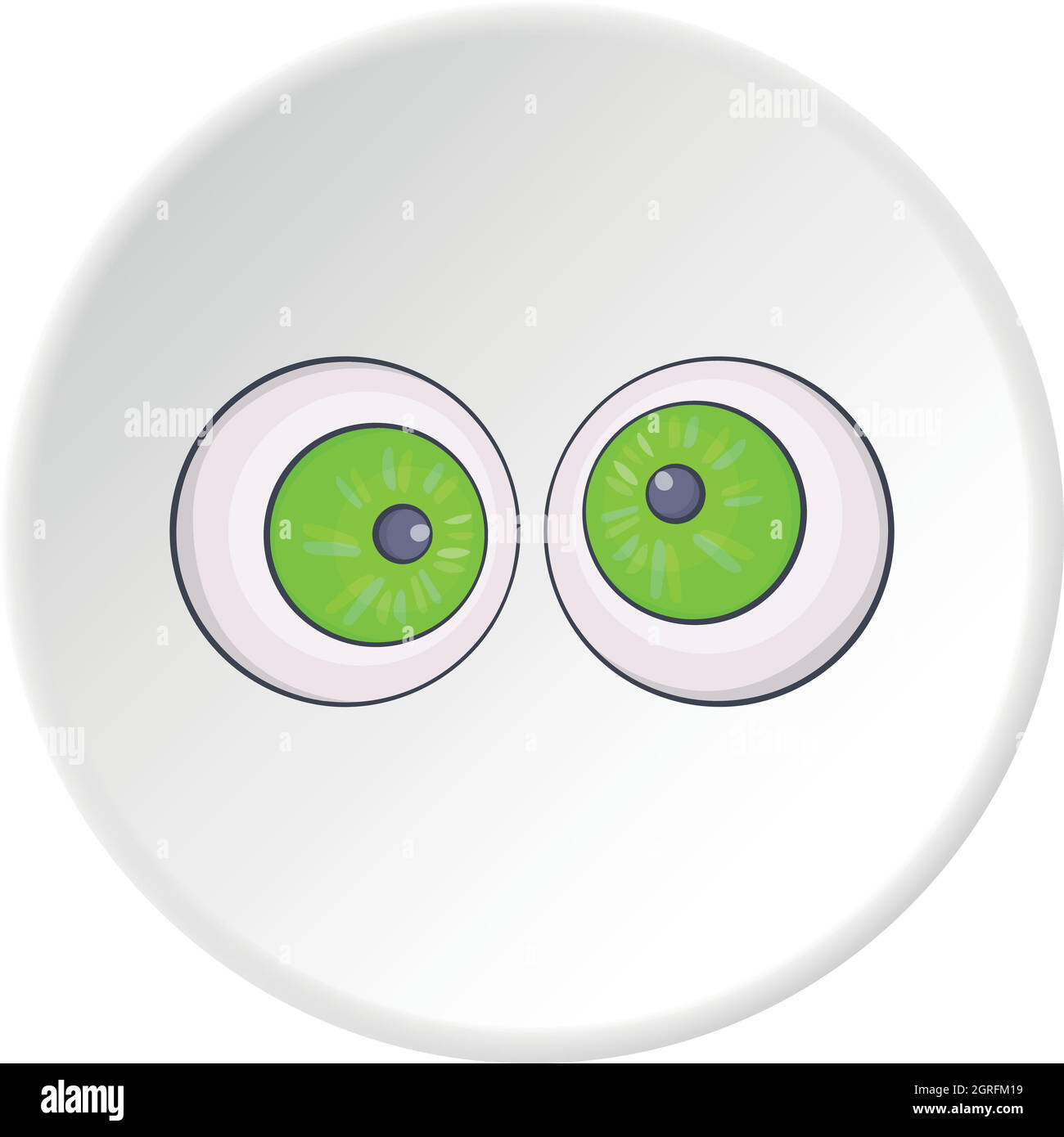 Slant eyes icon, cartoon style Stock Vector Image & Art - Alamy