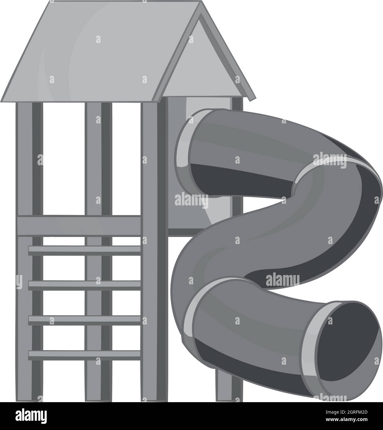 Slide pipe icon, black monochrome style Stock Vector Image & Art - Alamy