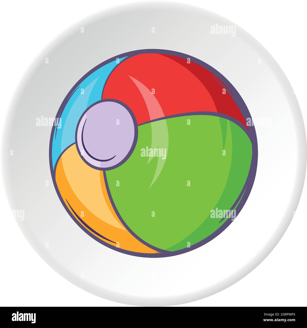 Childrens ball icon, cartoon style Stock Vector Image & Art - Alamy