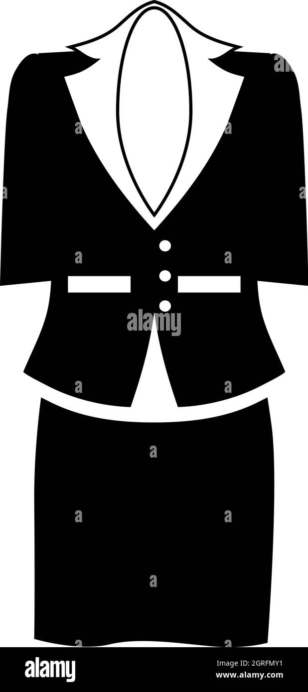 Female office suit icon, simple style Stock Vector Image & Art - Alamy