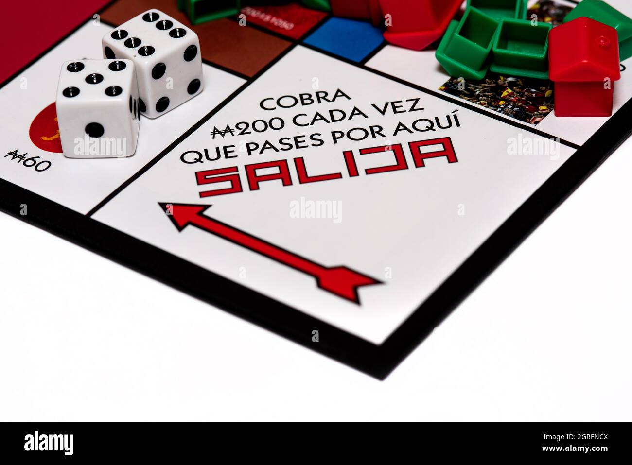 Spanish Language Monopoly Board game Stock Photo - Alamy