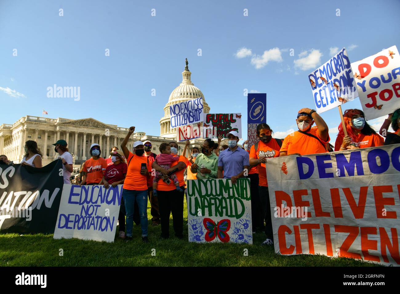Progressive activists at u s capitol hi-res stock photography and ...
